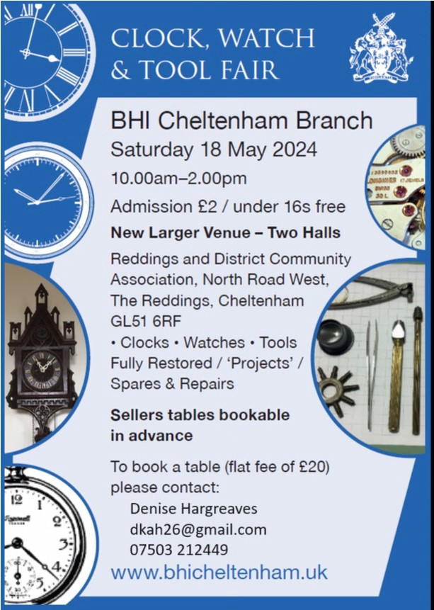 Watch, Clock and Tool Fair 2024 | British Horological Institute